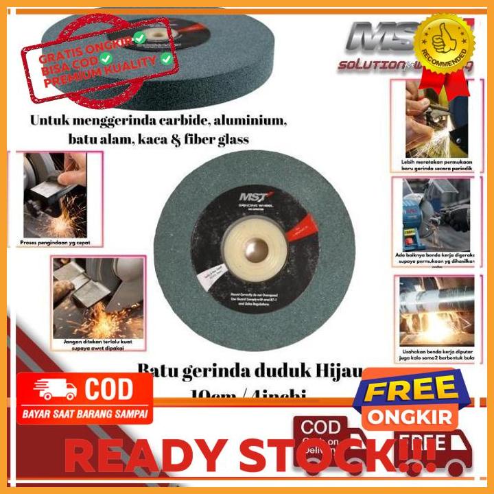Jual Mst Batu Grinda Duduk Hijau 4" Gc Pedistal Grinding Wheels 100Mm ...
