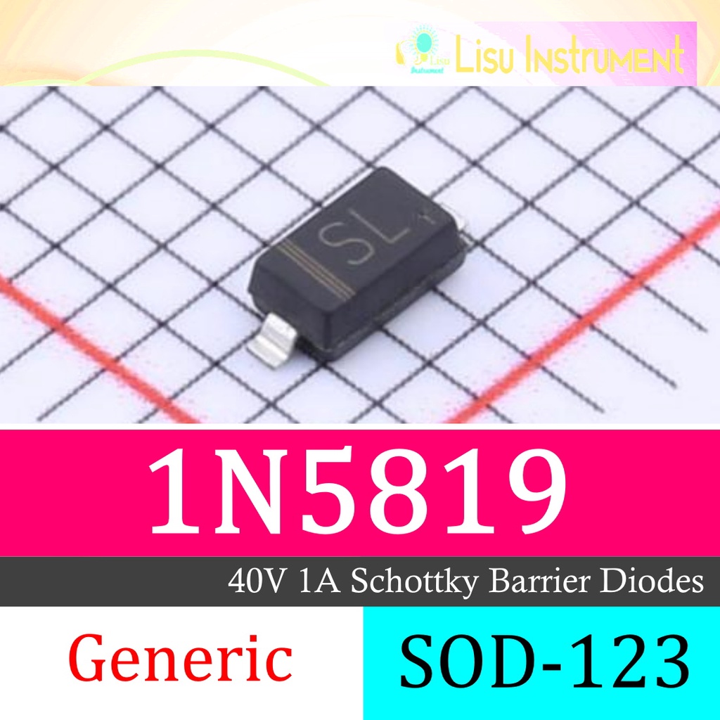 Jual 1N5819 SL 1N5819HW 1A 40V Schottky Barrier Diodes SOD-123 | Shopee ...