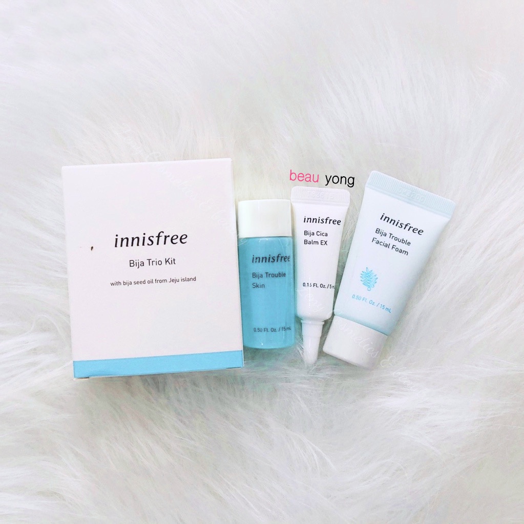Jual INNISFREE Bija Trio Kit [TRAVEL KIT] | Facial Foam | Skin | Cica ...