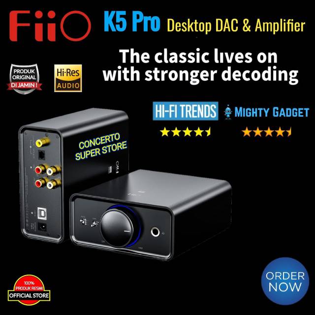 Jual Fiio K5 Pro / K5PRO / K 5 PRO Desktop DAC And Amplifier Original | Shopee Indonesia