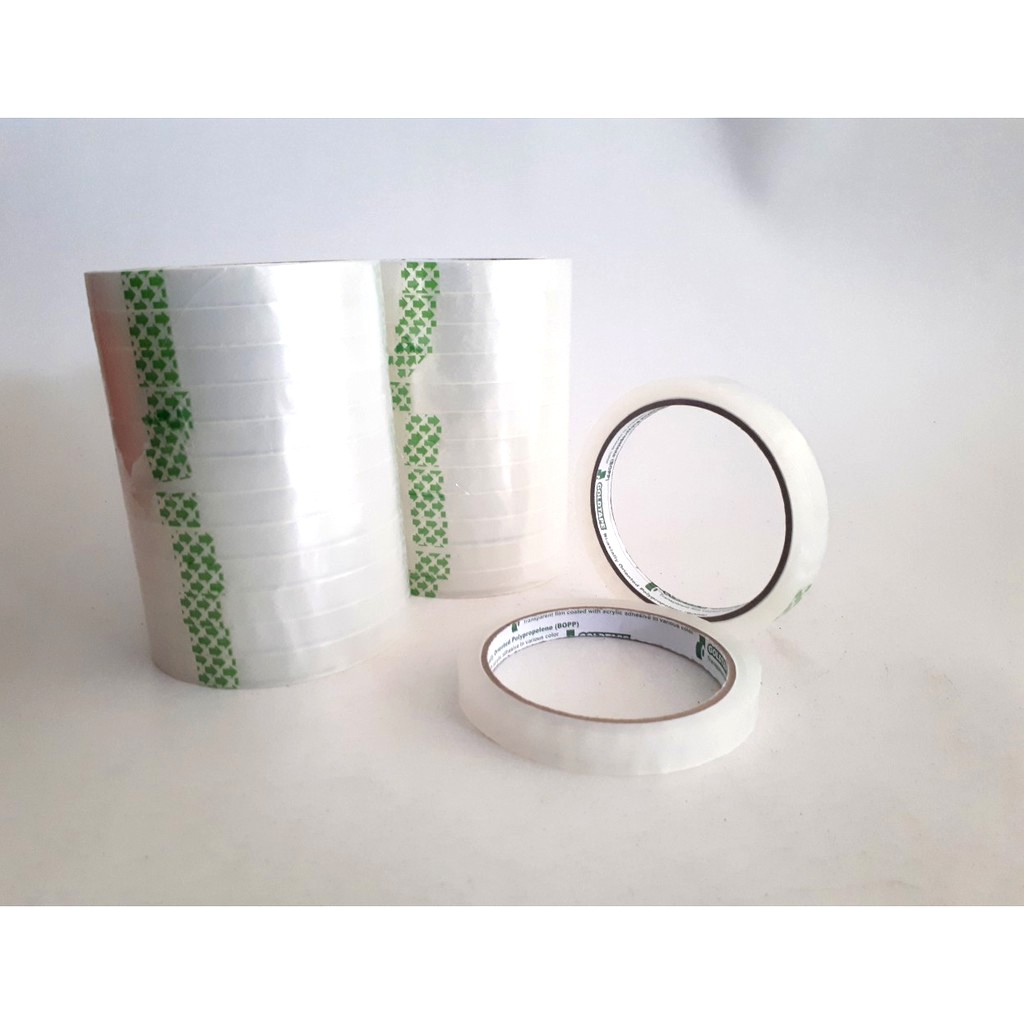 Jual Isolasi 1/2 inch / 12 mm Bening Gold Tape | Shopee Indonesia