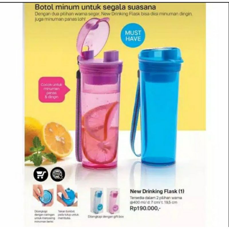 Jual new drinking flask tupperware | Shopee Indonesia