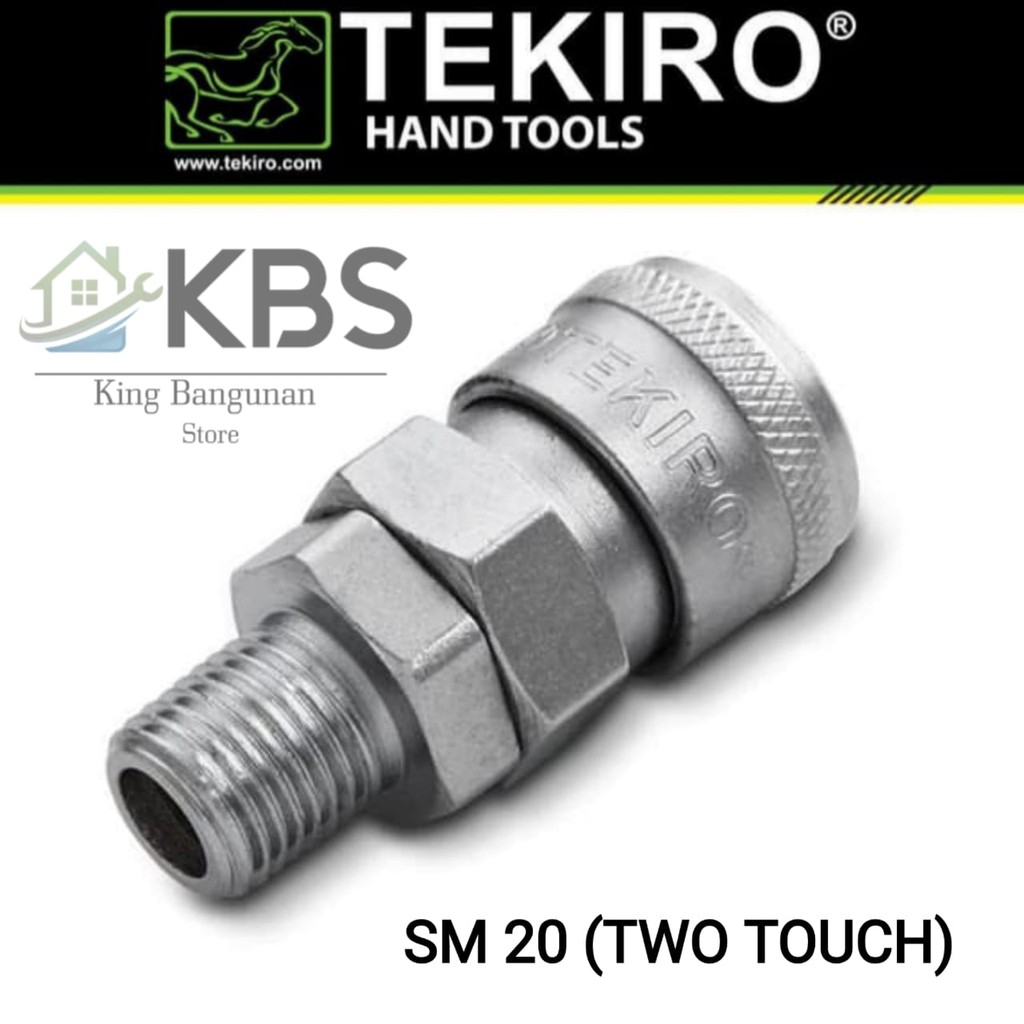 Jual TEKIRO QUICK COUPLER ANGIN SM 20 TWO TOUCH / SAMBUNGAN SELANG ...