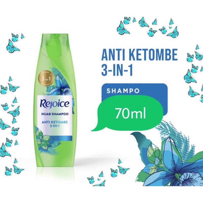 Jual Rejoice Hijab Shampoo Anti Ketombe 3 in 1 70ml | Shopee Indonesia