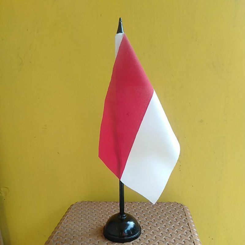 Jual Tiang Bendera Meja + Bendera Indonesia | Shopee Indonesia