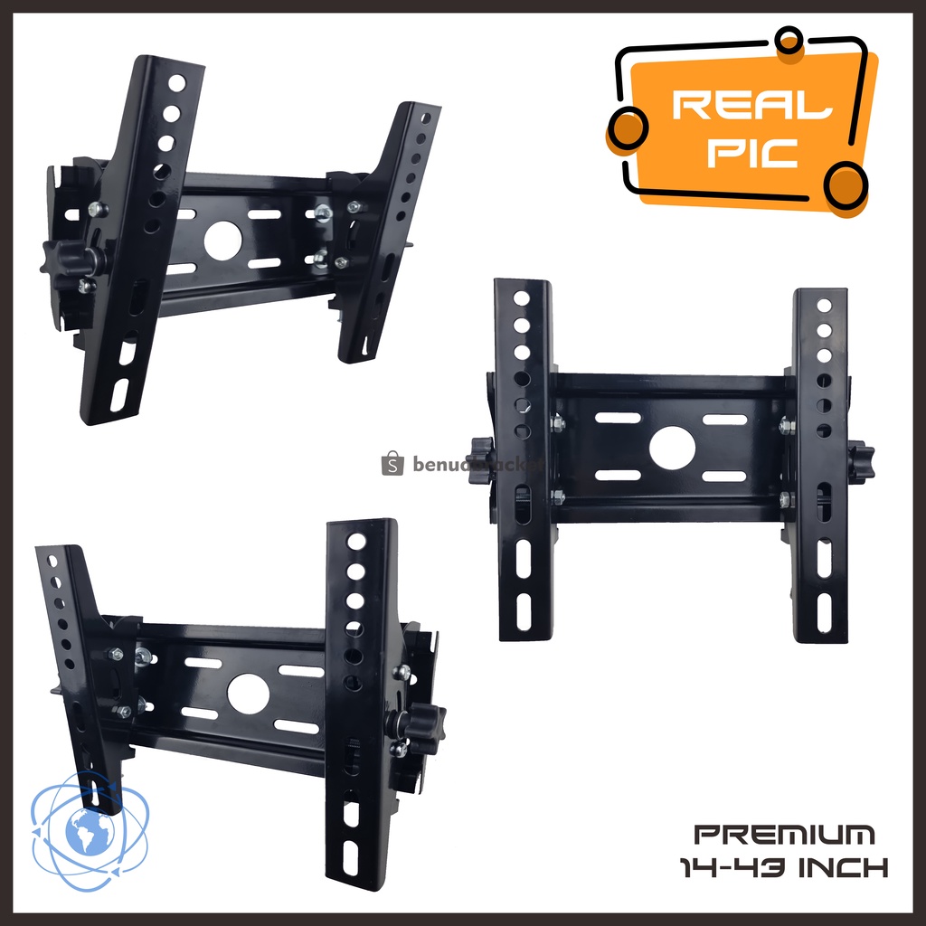 Jual Bracket TV LED LCD 32 40 43 24 21 29 17 14 Inch Dijamin Cocok 14 ...