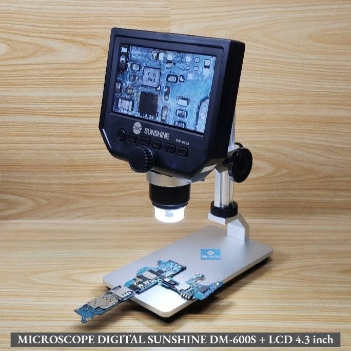 Jual Microscope Digital Microscope DM-600S + HD Lcd 4.3 inch Original | Shopee Indonesia