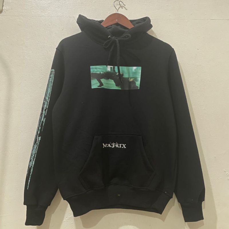 Jual Hoodie HnM Matrix Pict Black Original Full Tag | Shopee Indonesia