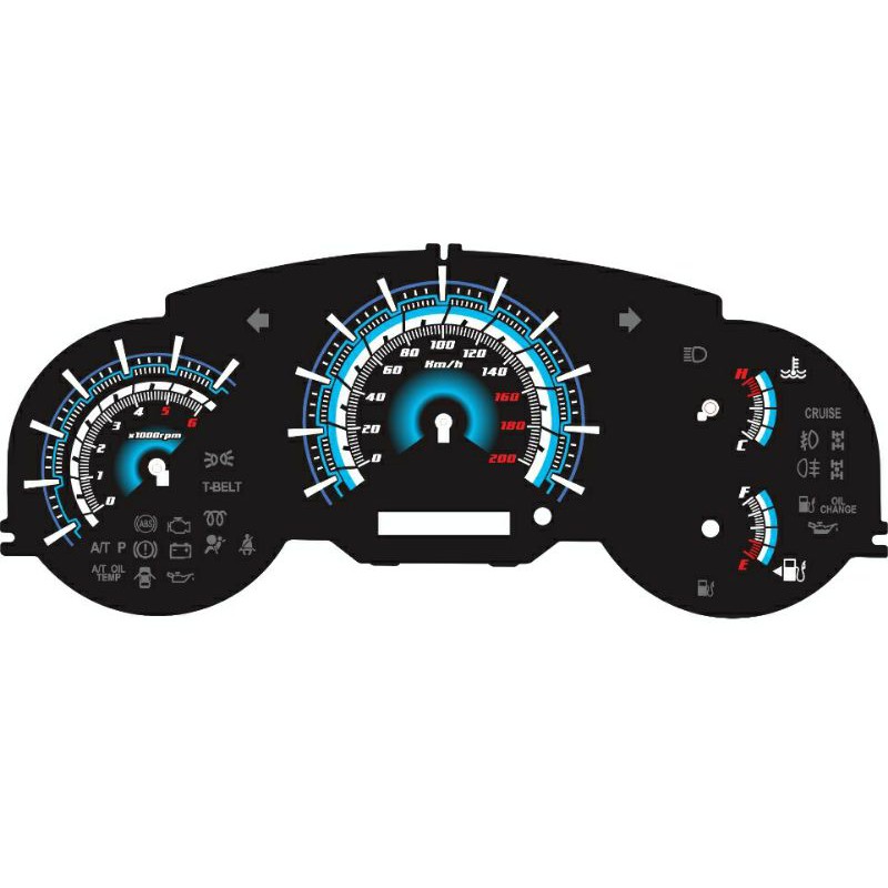 Jual PAPAN PANEL SPEEDOMETER CUSTOM TOYOTA INNOVA TYPE E/G DIESEL ...