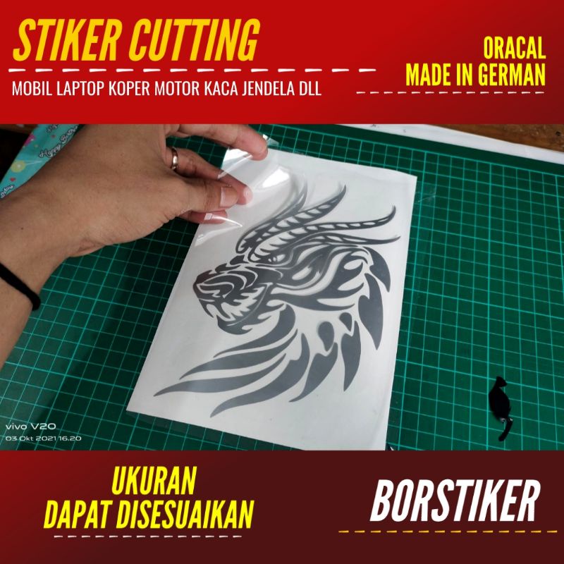 Jual STIKER NAGA UKURAN LAPTOP | STICKER CUSTOM ANIME BAND LOGO DLL ...