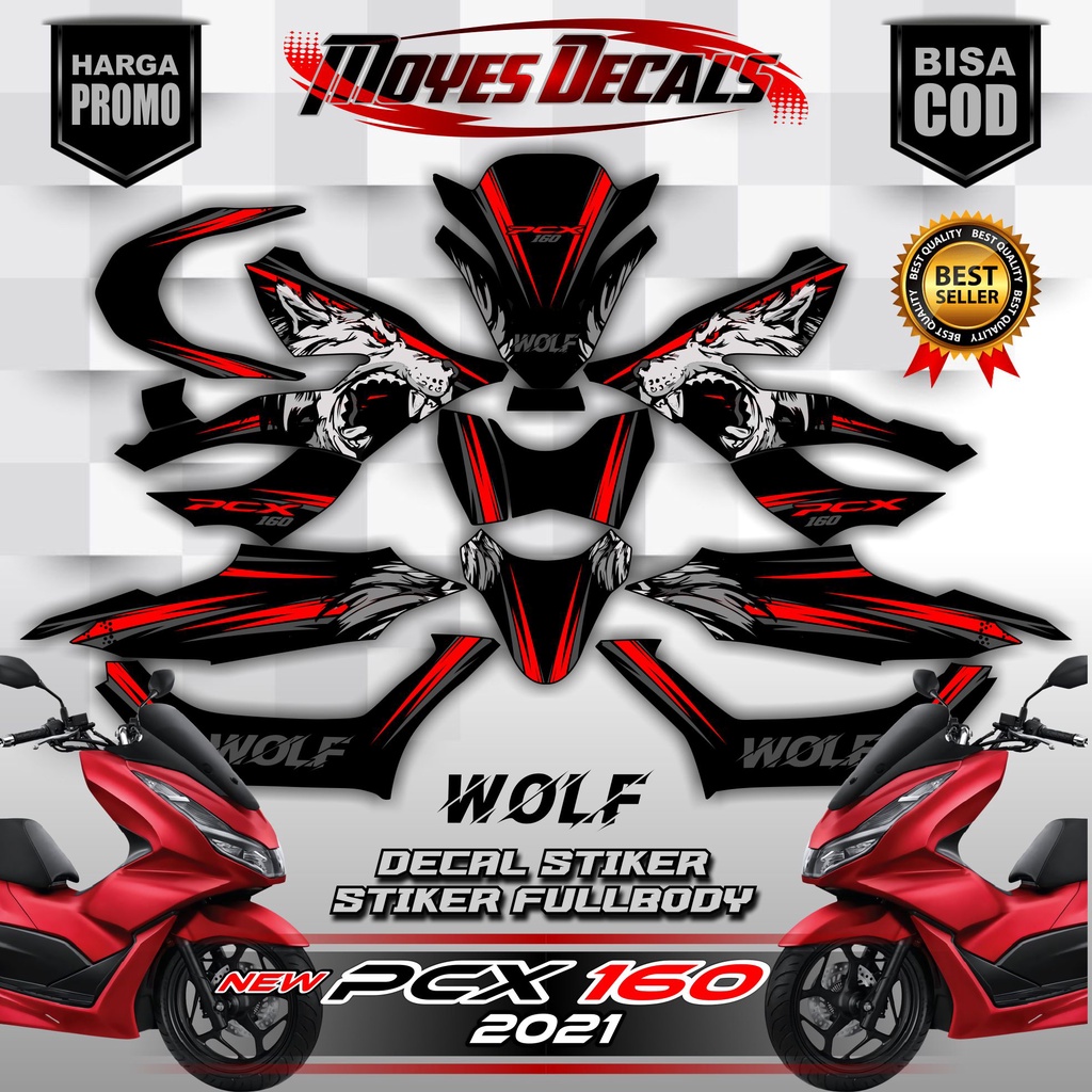 Jual Decal New PCX 160 Decal Motor PCX 2021 Decal Honda PCX 160 2021 ...