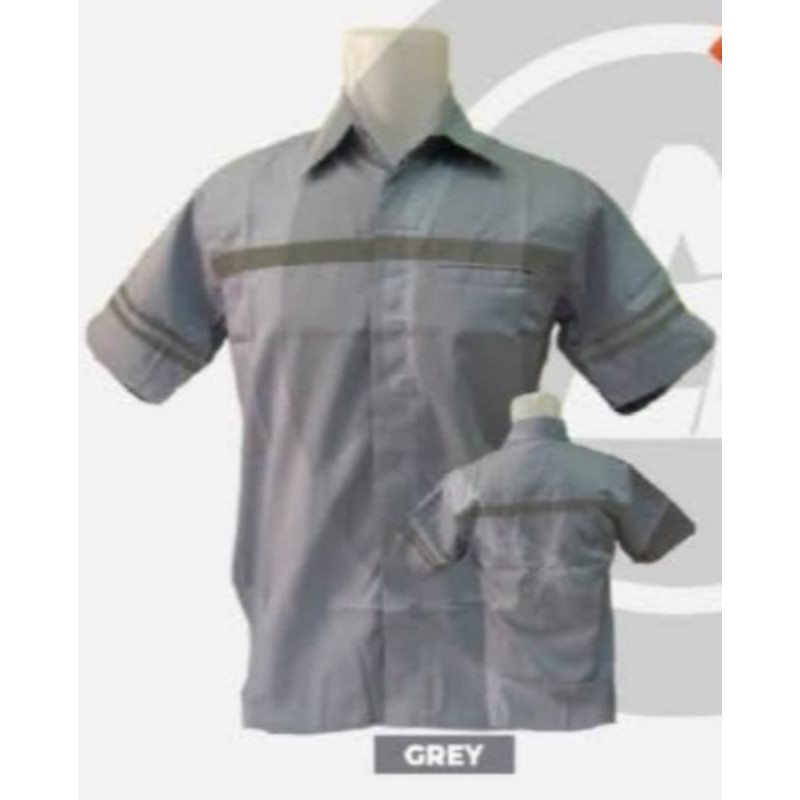 Jual Seragam scotlet seragam proyek kemeja lengan pendek seragam safety ...