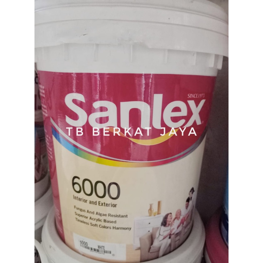 Jual CAT TEMBOK SANLEX WARNA PUTIH 25KG / PAIL | Shopee Indonesia