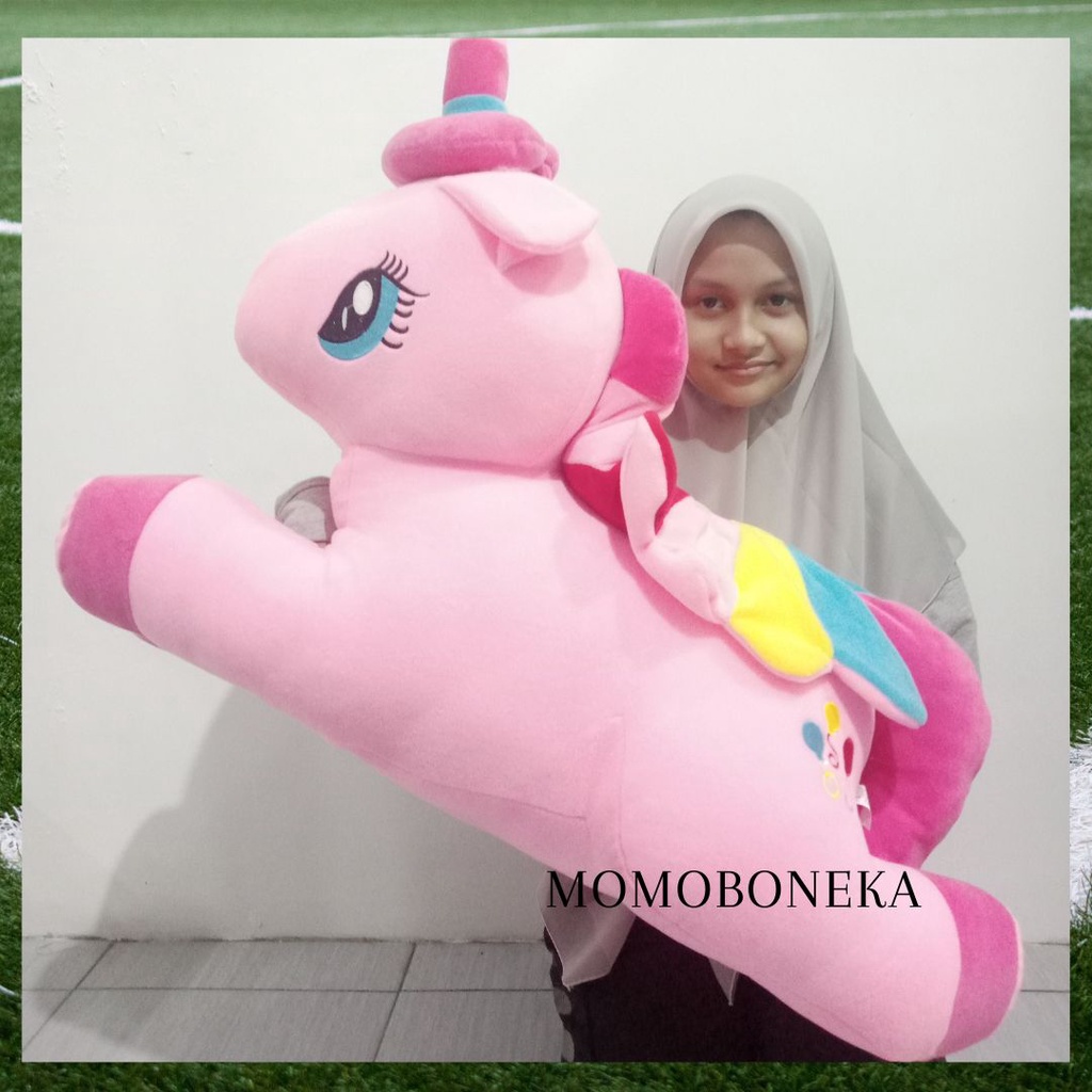 Jual Boneka Kuda Pony Jumbo Unicorn Panjang 1 Meter Berkualitas SNI ...