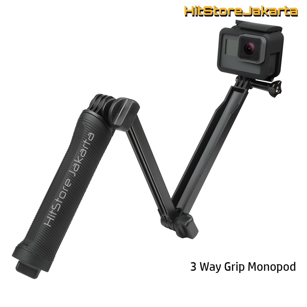 Jual 3 Way Arm Monopod Akseosris Go Pro SJCAM YI Brica BPro Kogan ...