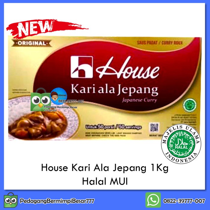 Jual House Kari Ala Jepang 1Kg Java Curry Halal Kari Jepang Halal ...