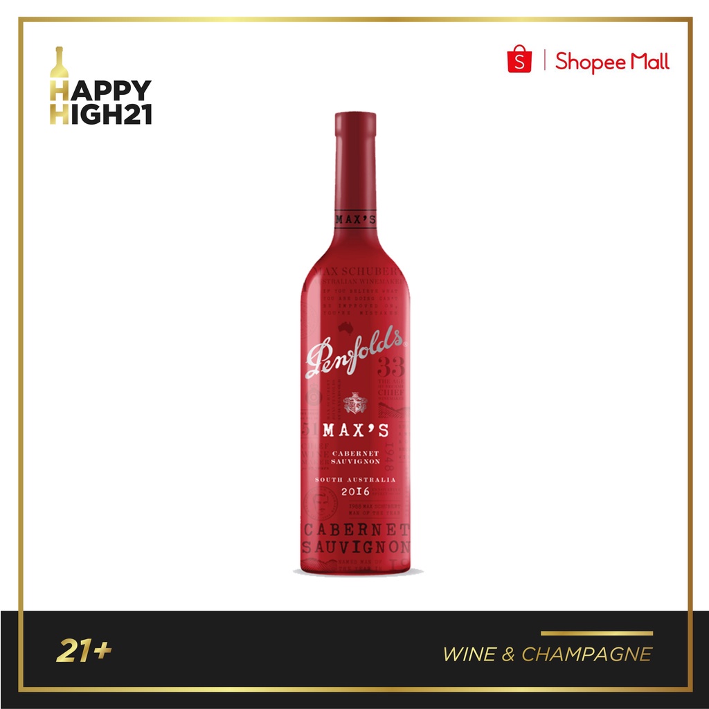 Jual Penfolds Max Cabernet Sauvignon Red Wine 750ml | Shopee Indonesia