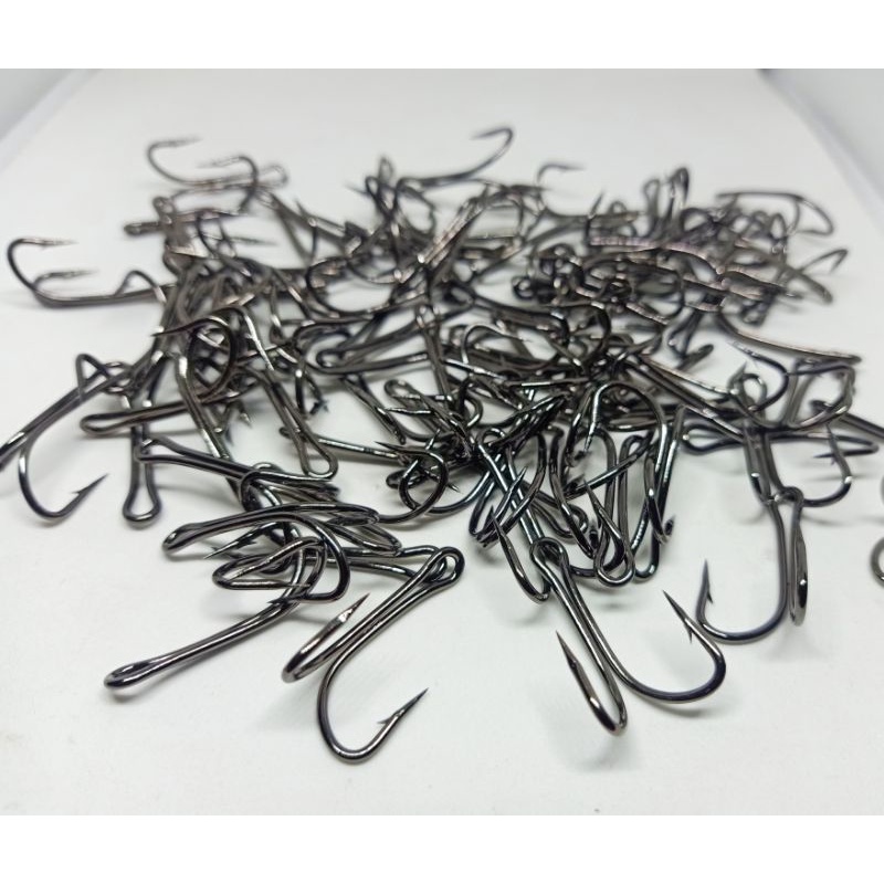 Jual Double Hook Mata Kail Tajam Size 1 pas untuk JumpFrog | Shopee ...