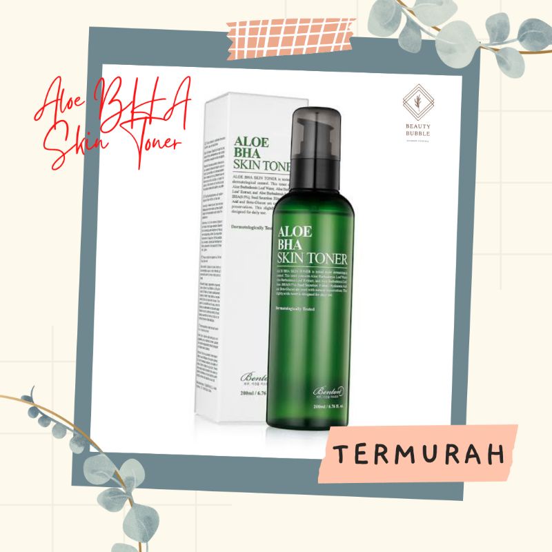 Jual BENTON ALOE BHA SKIN TONER 30ml & 200ml | Shopee Indonesia