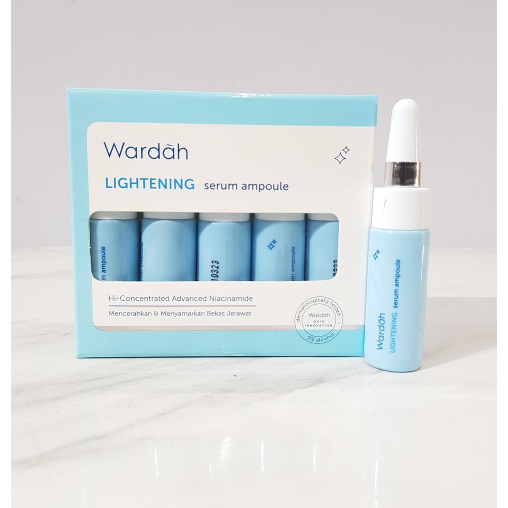 Jual WARDAH LIGHTENING FACIAL SERUM 5 X 5 ML / SERUM WARDAH BIRU ISI 1 ...