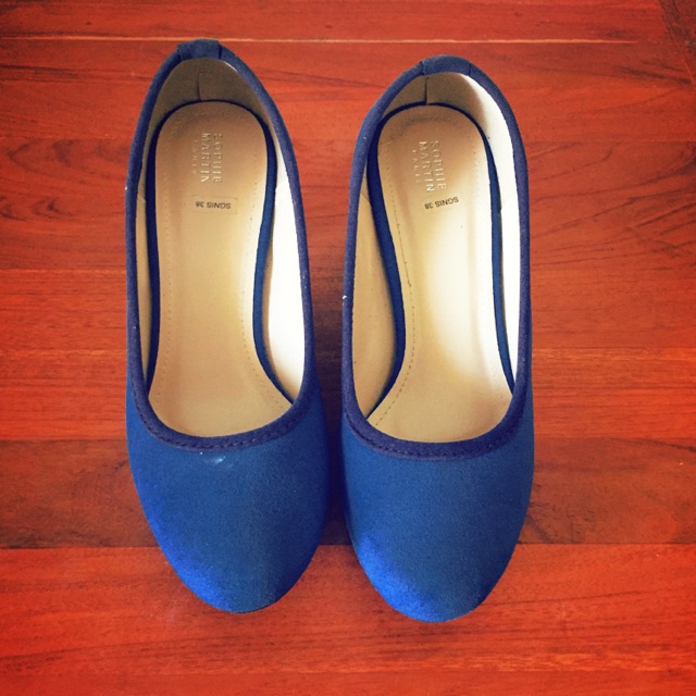 Jual Sepatu wanita (Pump Biru Elektrik) | Shopee Indonesia