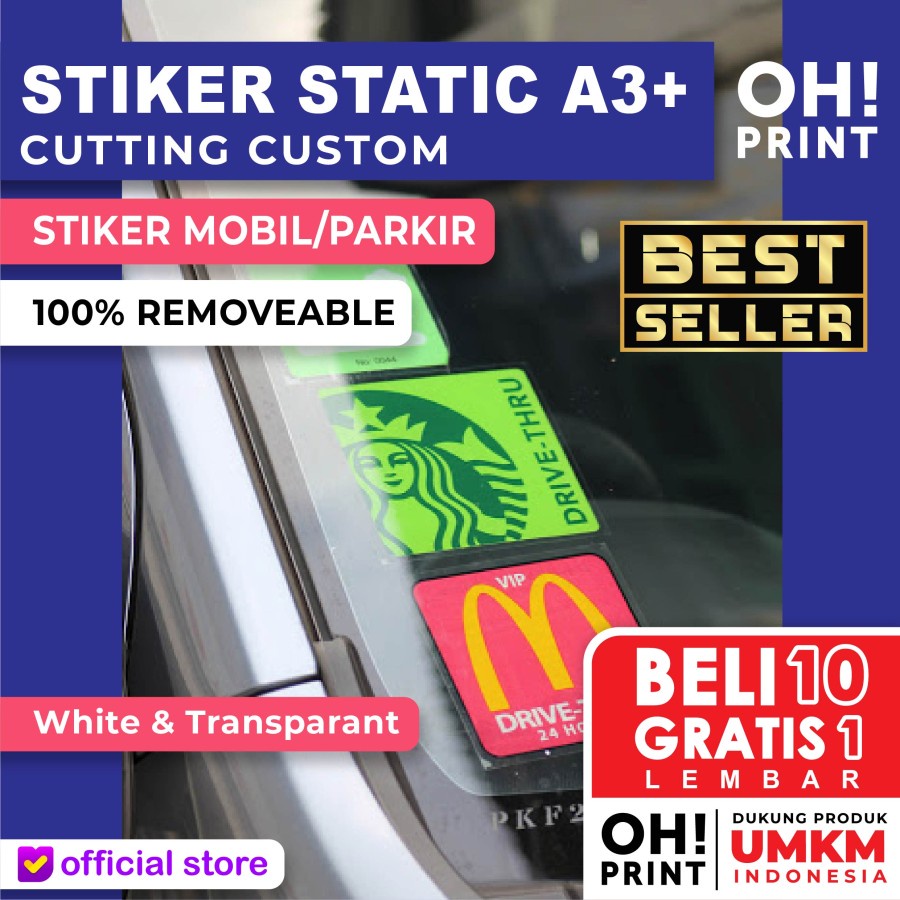 Jual Cetak Stiker Static | Print Stiker Kaca Mobil ditempel dari Dalam ...