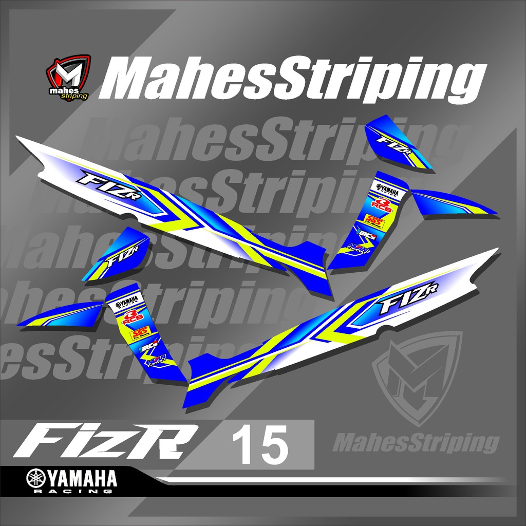 Jual Sticker Striping Lis Variasi Fiz R Semifull Desain Racing MS.15 ...