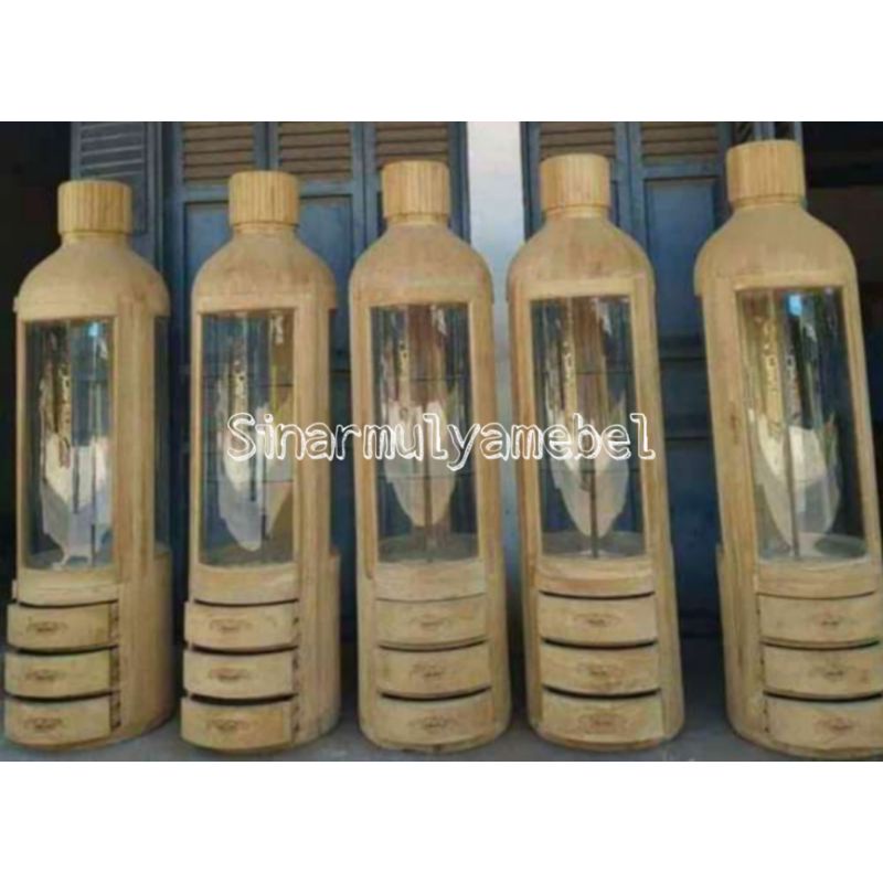 Jual LEMARI BOTOL KAYU JATI JEPARA/LEMARI HIAS TERMURAHH | Shopee Indonesia