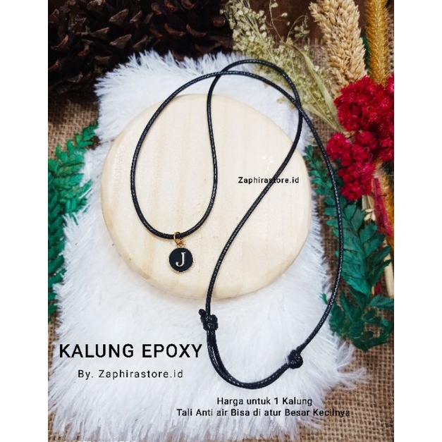 Jual ZaphiraStore | COD - KALUNG INISIAL LIONTIN EPOXY A - Z | KALUNG ...