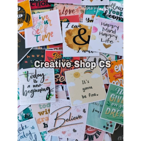 Jual (ISI 10 STIKER)STIKER SEMANGAT / SPIRIT STICKER / STIKER MOTIVASI ...