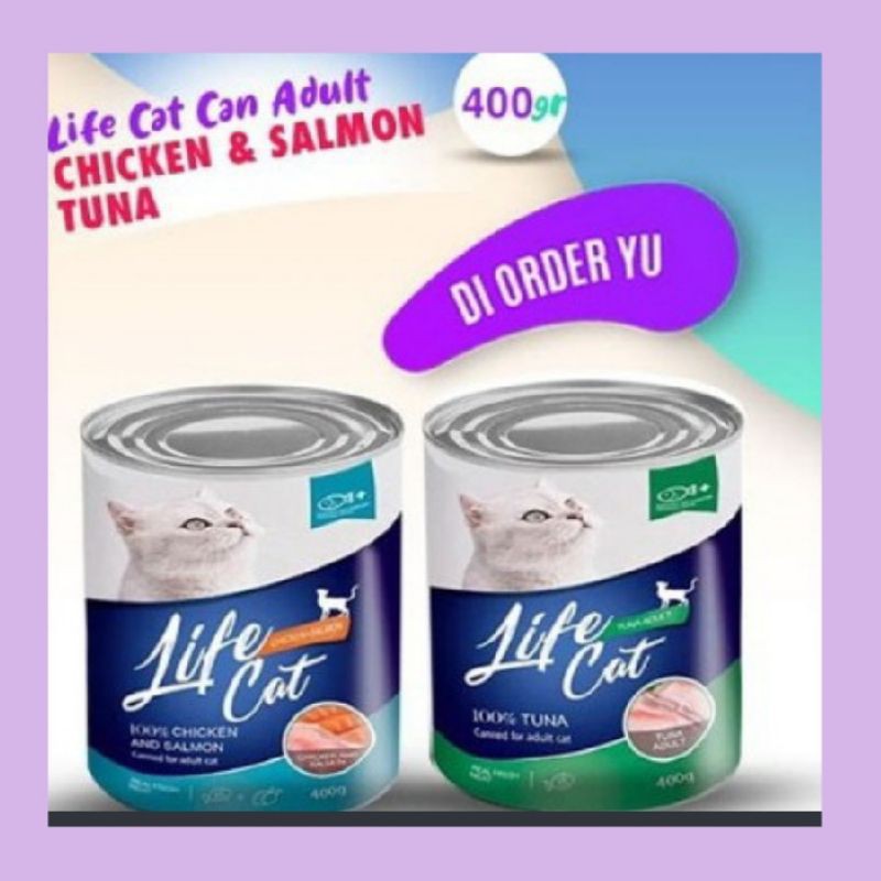 Jual Life Cat Tuna & Chicken Salmon adult 400gr | Shopee Indonesia