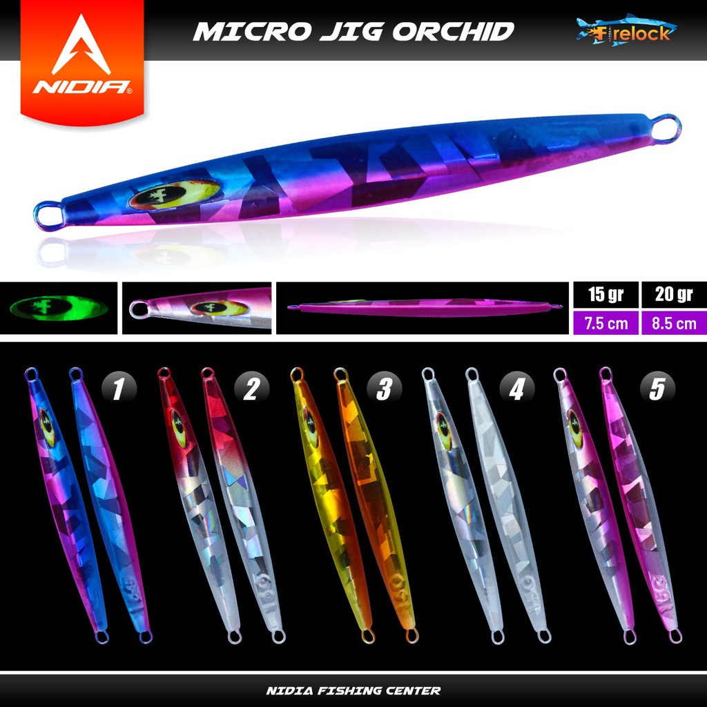 Jual Metal Jig 15 Gram - 20 Gram untuk Micro Jigging - Micro Jig ORCHID | Shopee Indonesia