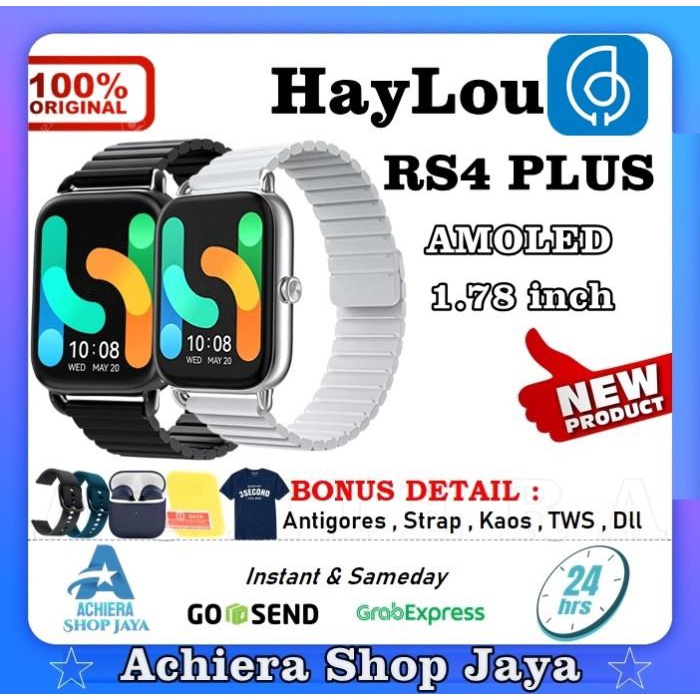 Jual Haylou Rs4 Plus Smartwatch Spo2 Amoled Ip68 Sport Mode Watch ...