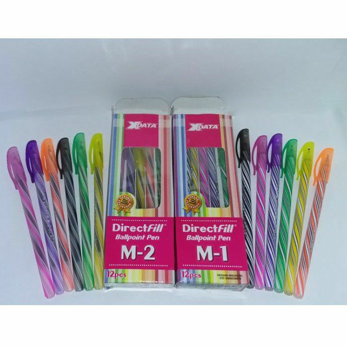 Jual Bolpoint X-data Ulir M1 / M2 (tinta hitam) | Shopee Indonesia