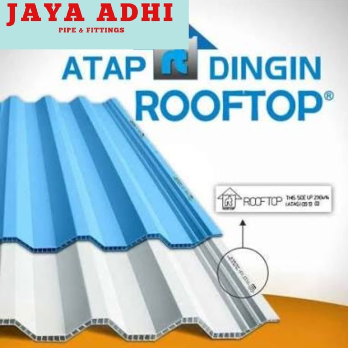 Jual Atap PVC Kanopi Rooftop Putih / Biru Doff | Shopee Indonesia