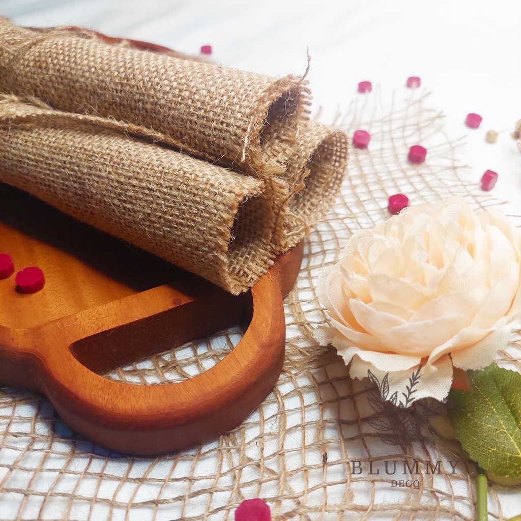 Jual Kain Goni Kain Rami Kain Burlap Fotografi Aesthetic Rustic Alas ...