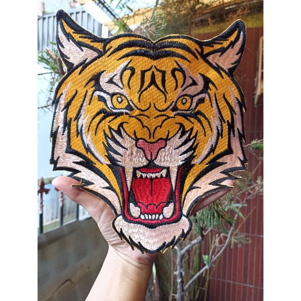 Jual back patch kepala macan kuning | Shopee Indonesia
