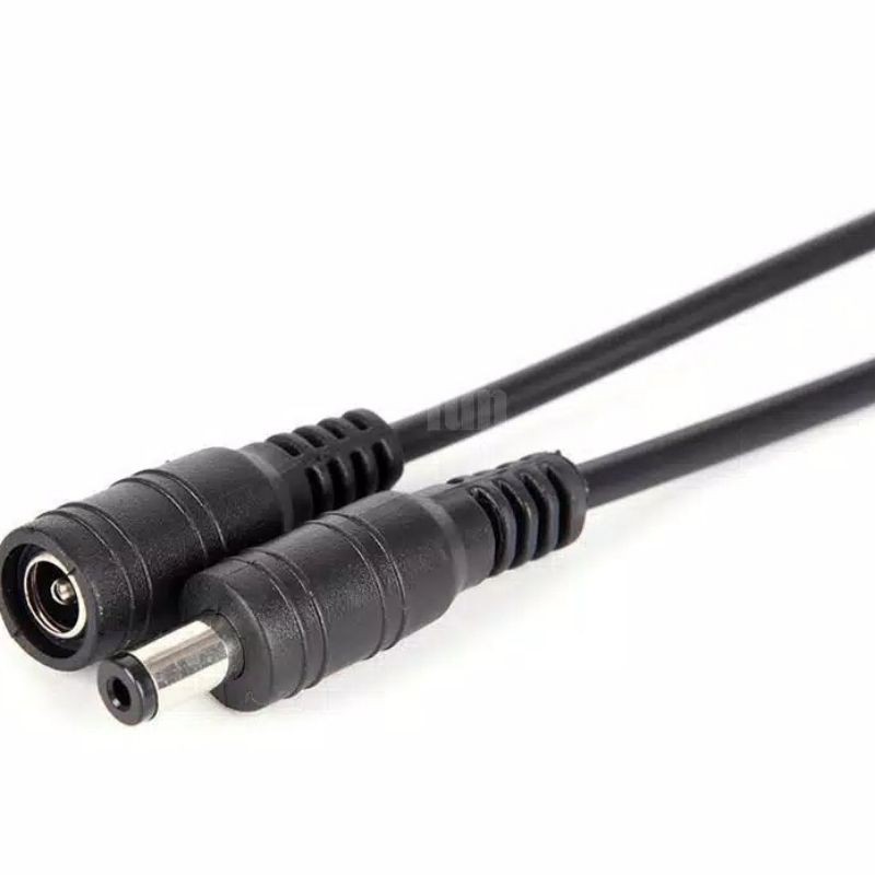 Jual Sepasang Kabel adapter jack plug port DC bulat 5.5x2.1 mm Male + Female | Shopee Indonesia