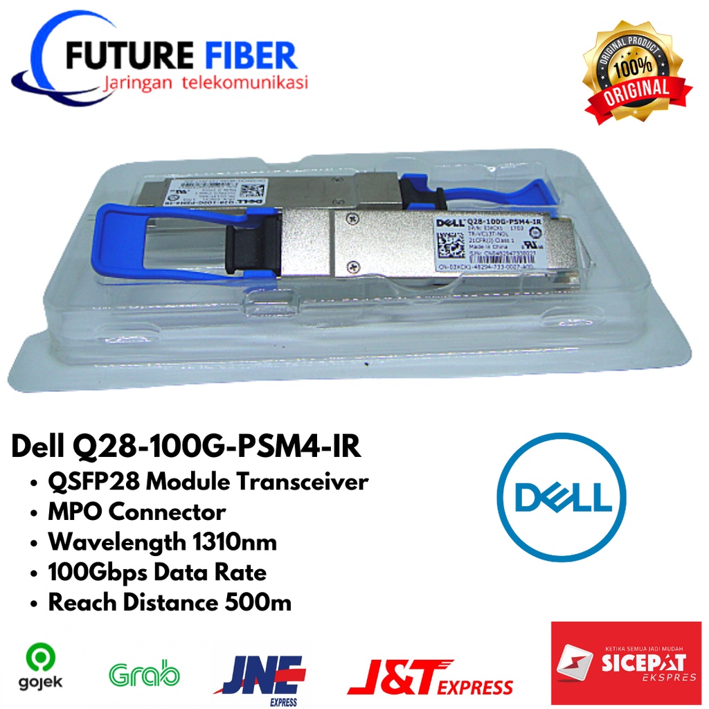 Jual DELL Q28-100G-PSM4-IR QSFP Module Transceiver 100GBase Transceiver ...