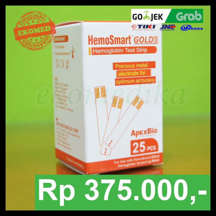 Jual APEXBIO HEMOSMART GOLD HEMOGLOBINE STRIPS 25T | Shopee Indonesia