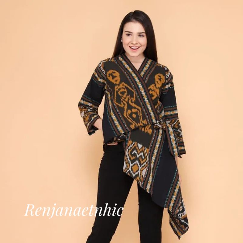 Jual Blazer tenun -Baju tenun -Blazer motif toraja | Shopee Indonesia