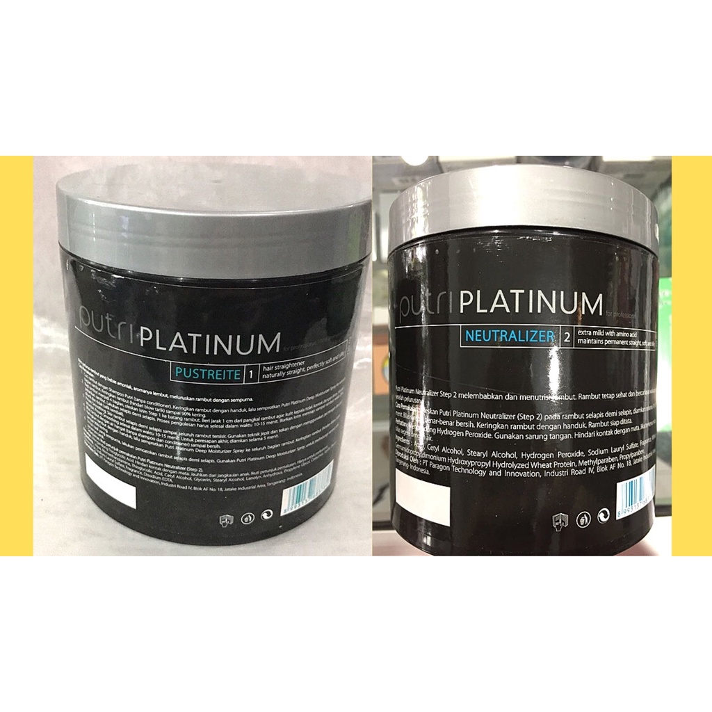 Jual Putri Pro& Putri PLATINUM Pustreite Step 1 & Step 2 / Neutralizer ...