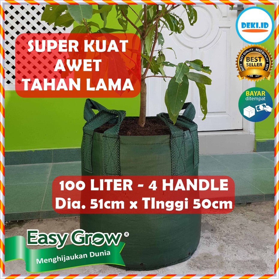 Jual Pot Tanaman 100 Liter Planter bag Easy Grow PlanterBag Easygrow ...