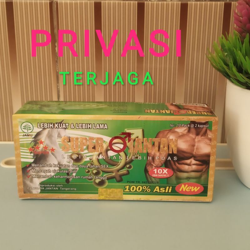 Jual SUPER JANTAN Kapsul Obat Kuat Obat Tahan Lama (1Box Isi 10 Sachet @2Kapsul) | Shopee Indonesia