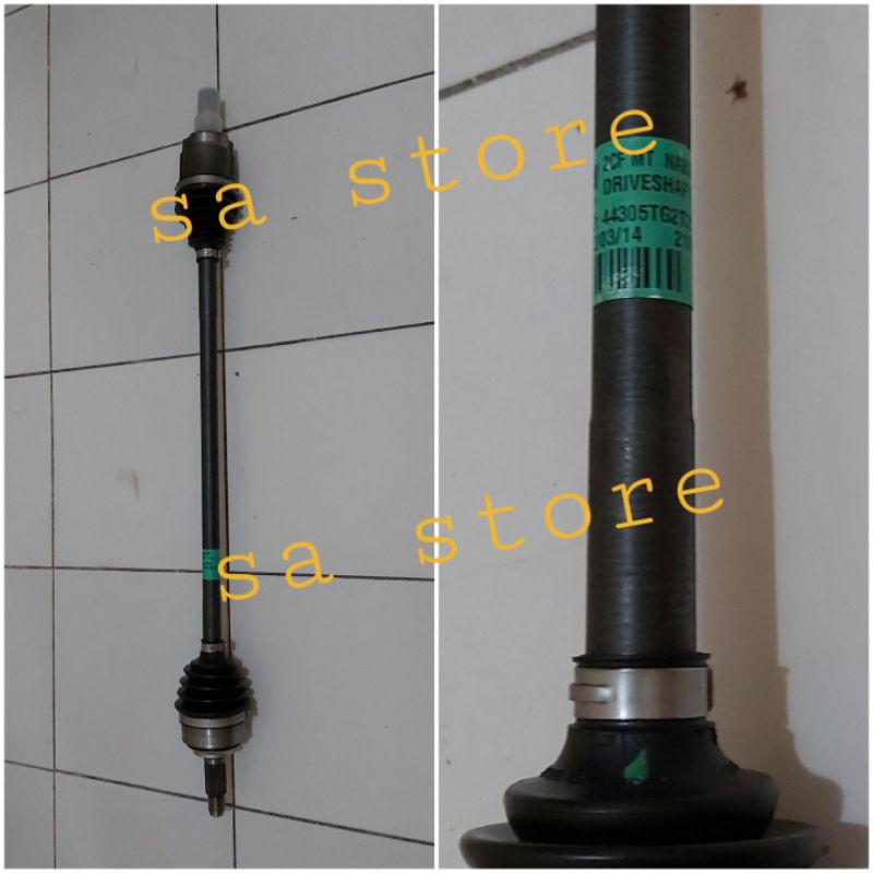 Jual drive shaft assy - cv joint as roda komplit kanan original Honda Brio Manual | Shopee Indonesia