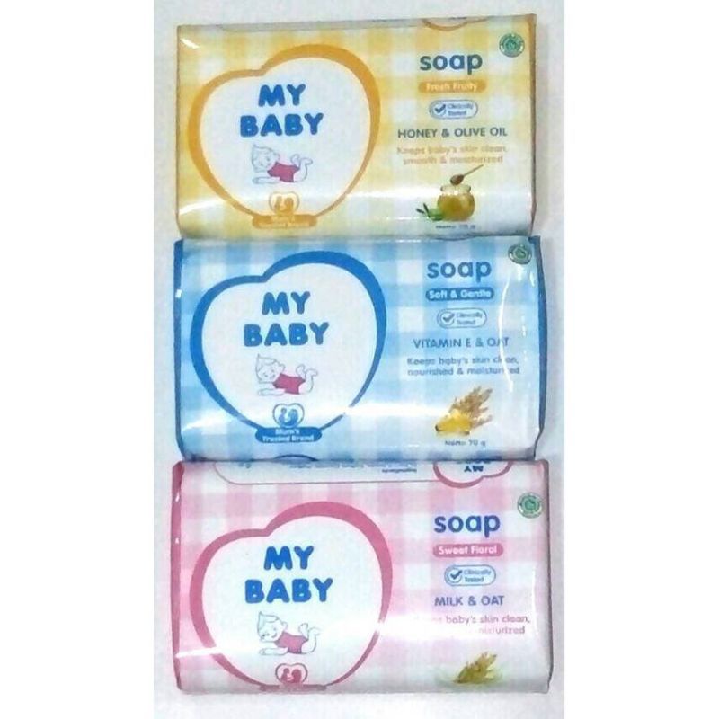 Jual My Baby Soap Fresh Fruty Sabun Batang Bayi 60 dan 75 gr | Shopee ...