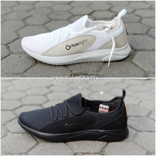 Jual Original Ortuseight boa black white sepatu running jogging lari ...