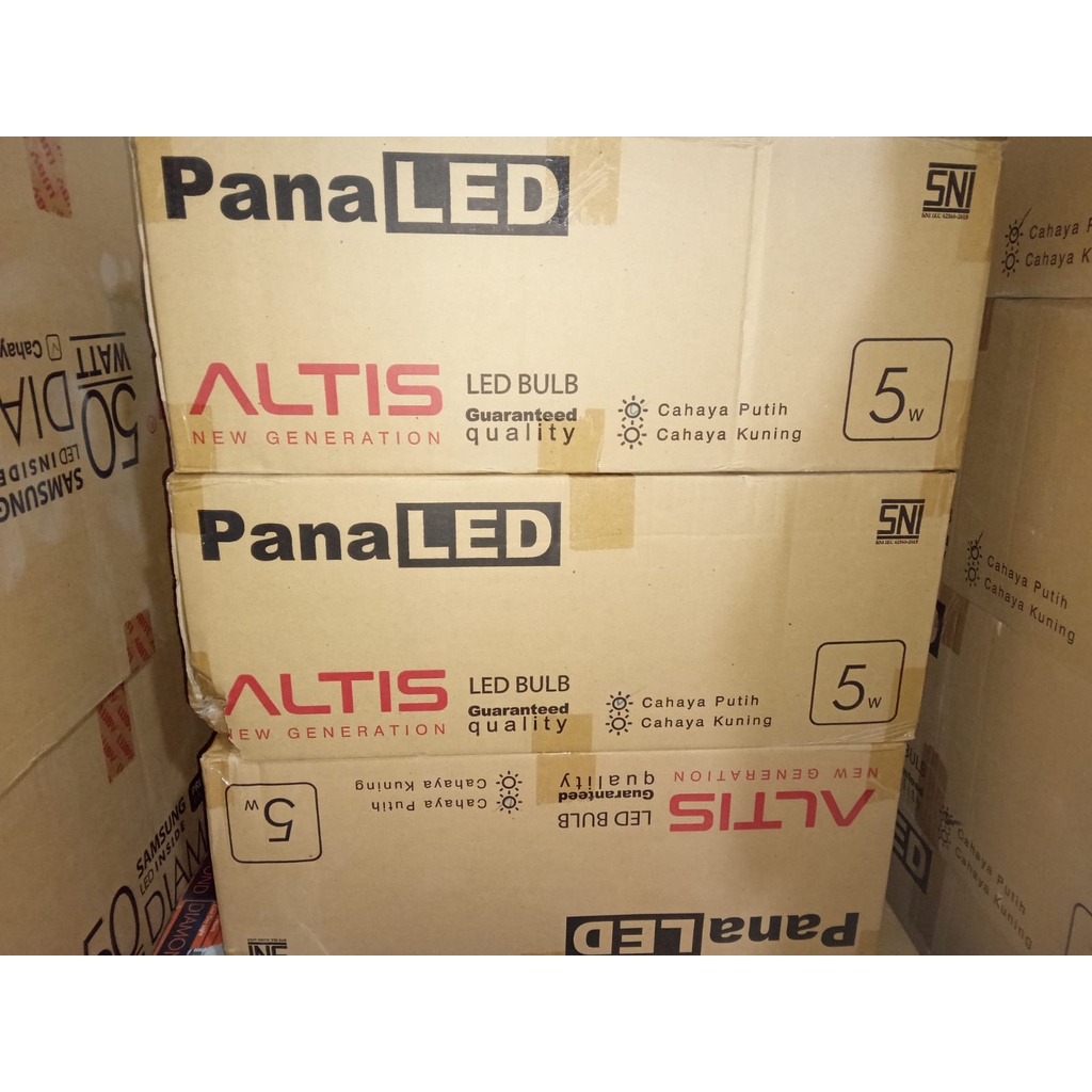 Jual Lampu Led Panaled Altis 5w 1 DUS/ 1 KARTON isi 100 Pcs | Shopee ...