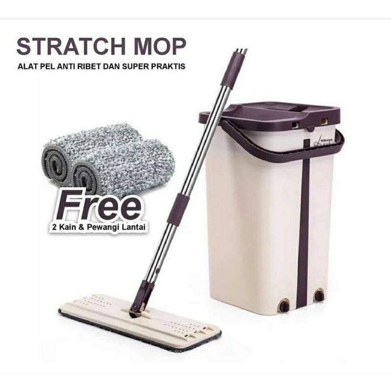 Jual ALAT PEL LANTAI PRAKTIS ULTRA MOP ( DRY & WASH SEKAT BUCKET + KAIN ...