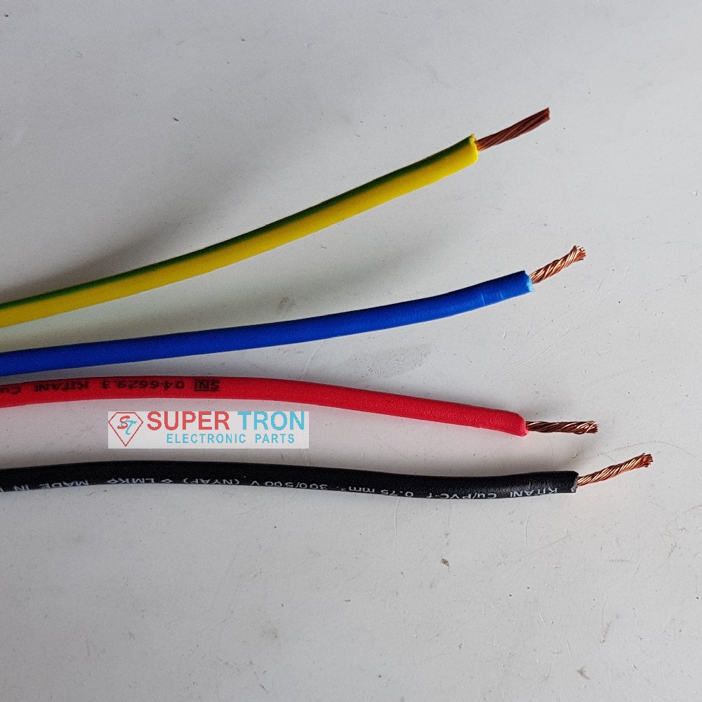 Jual Kabel Motor NYAF 0.75mm Merk Kitani - 1Meter | Shopee Indonesia
